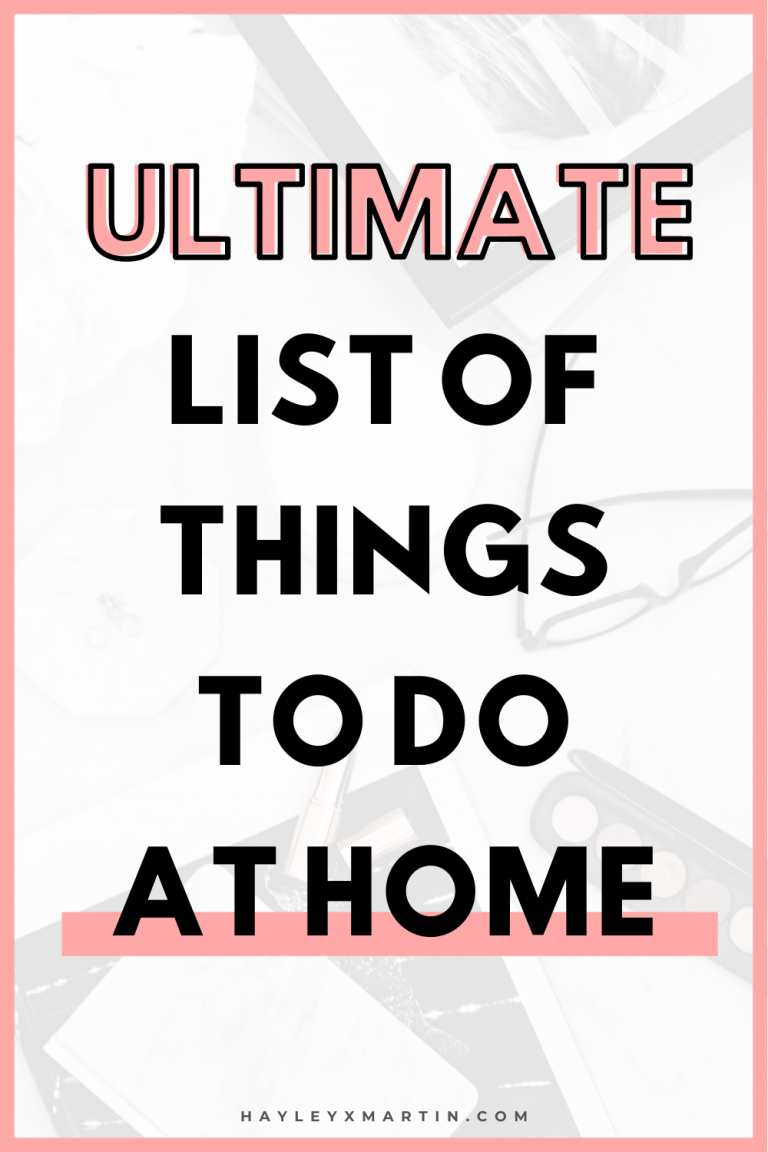 20 Productive Things To Do At Home - hayleyxmartin